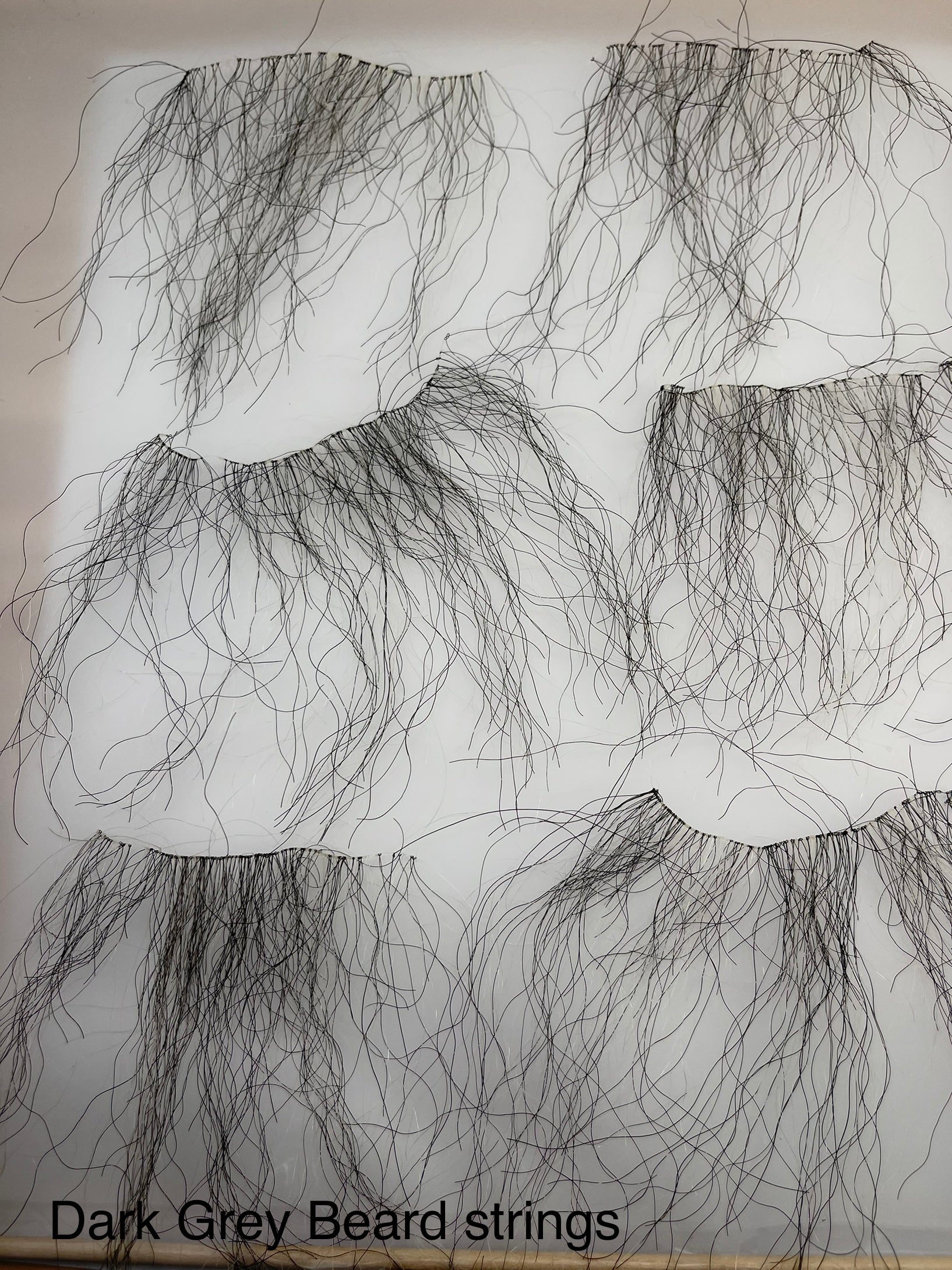 Dark Grey Facial Hair strings set. – BrushingBanshee